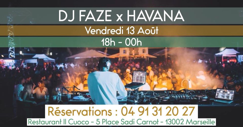 Soirée en terrasse avec DJ Faze et Havana Club - Tarpin bien