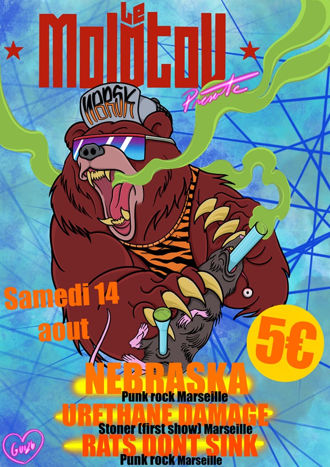 PUNK ROCK SHOW! Nebraska + Rats Don't Sink + Urethane Damage - Tarpin bien