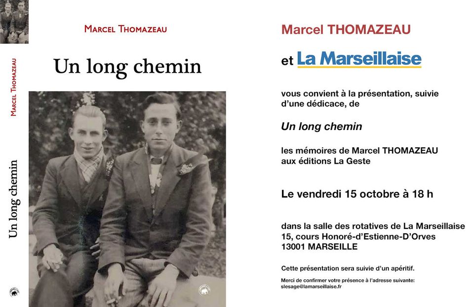 Présentation/Dédicace des mémoires de Marcel THOMAZEAU - Tarpin bien