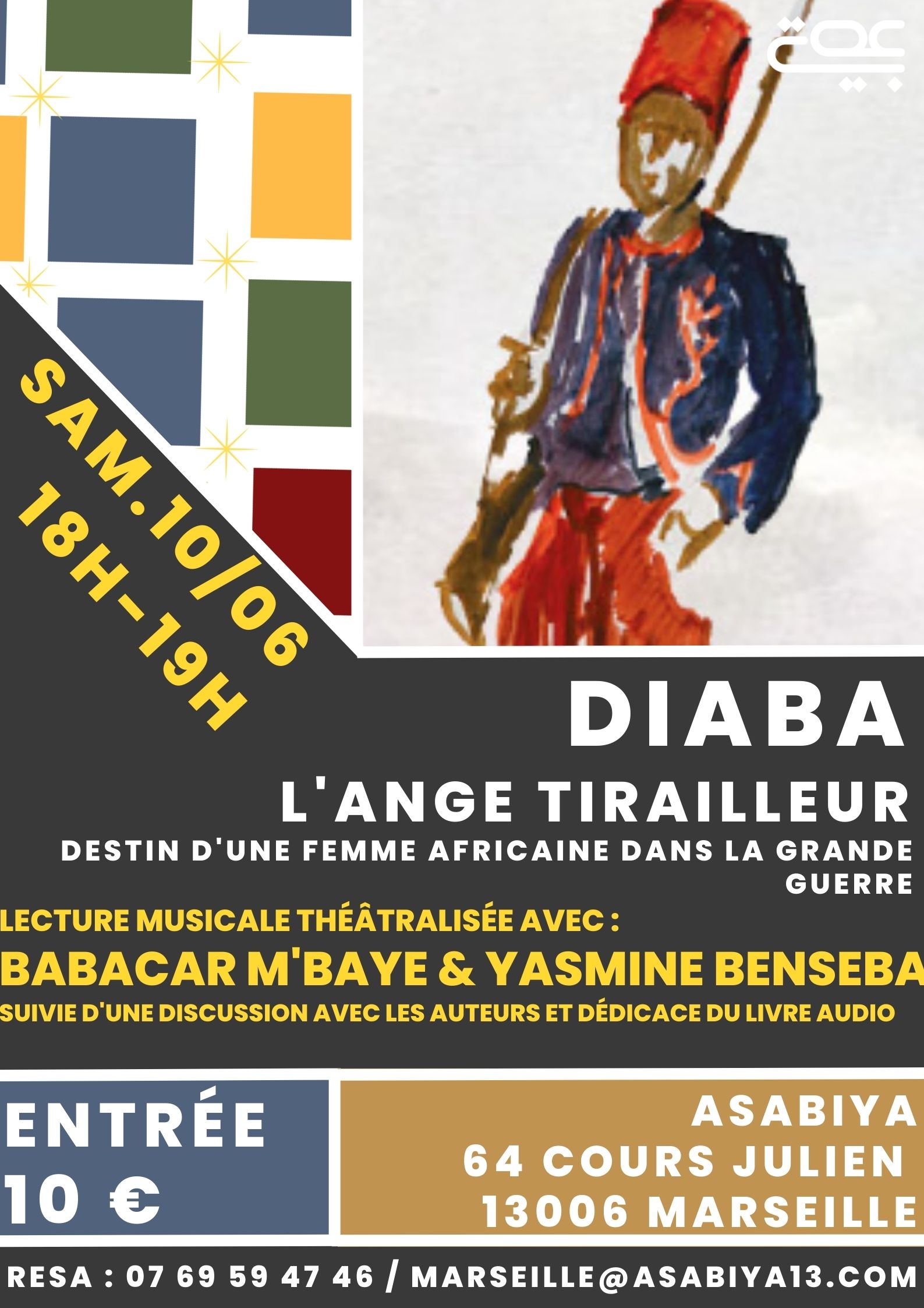 Lecture Musicale - Diaba l'Ange Tirailleur - Tarpin bien