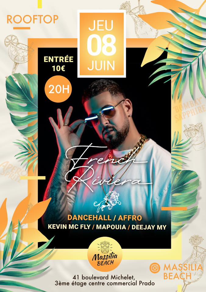 Rooftop Massilia Beach - French Riviera - Dancehall / Afro - Tarpin bien