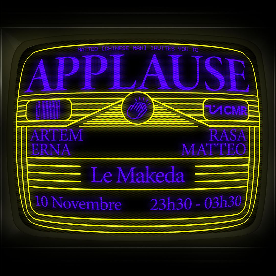 « APPLAUSE » : MATTEO (CHINESE MAN) INVITE ARTEM, ERNA ET RASA - Tarpin ...
